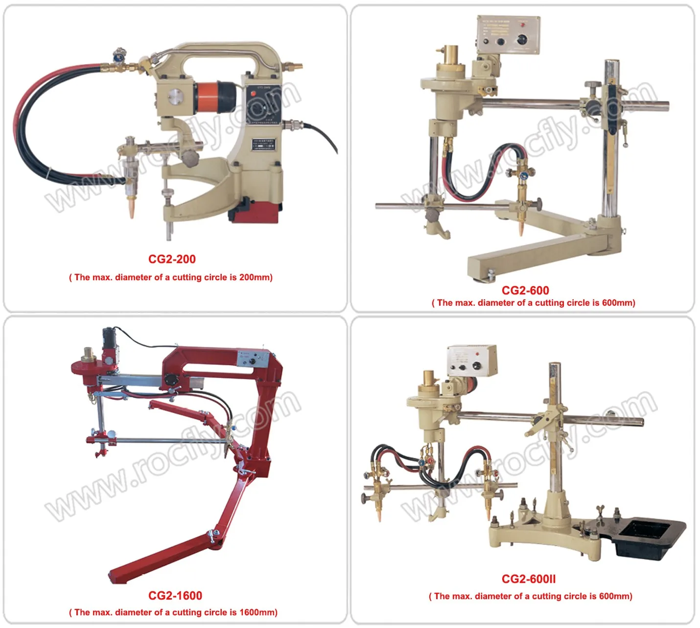 CG2-200 Circular Gas Flame Cutter Gas Cutting Machine 6-50mm Cutting ...