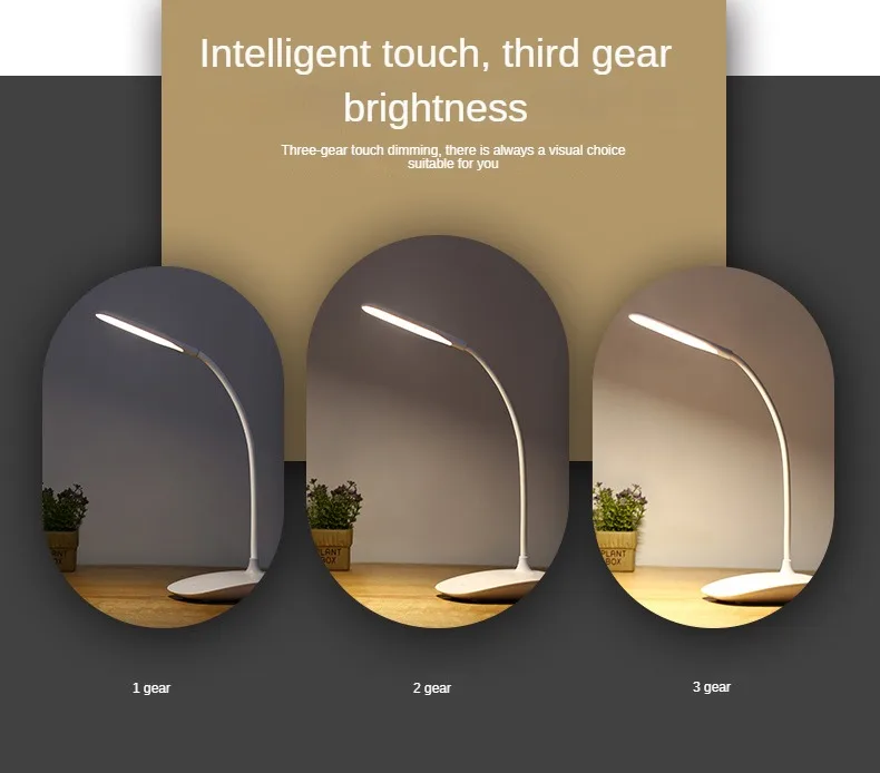 Yipin Portable USB Rechargeable Wireless Study Lamp