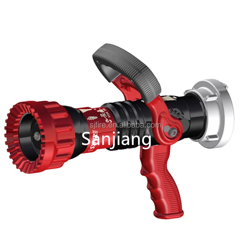 High Quality Fire Hose Nozzles - Red Black Colour Selectable