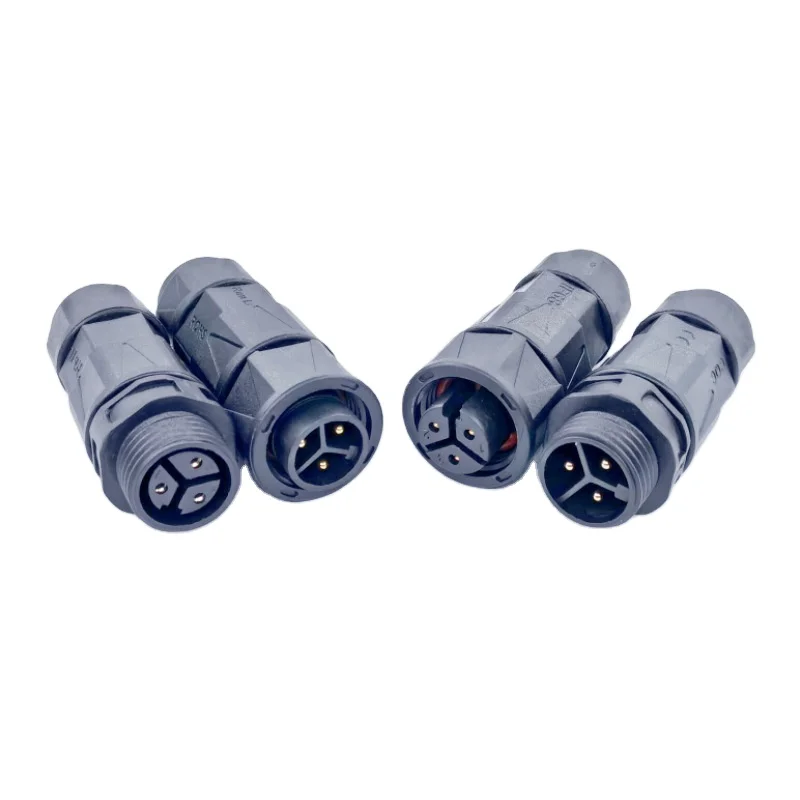 Huaner M16-3-core Waterproof Connector Screw Lock Wire Type Air Plug ...