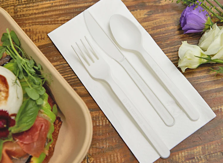 ECO Friendly Compostable PLA Cutlery 7 Inch Flatware Compostable ...