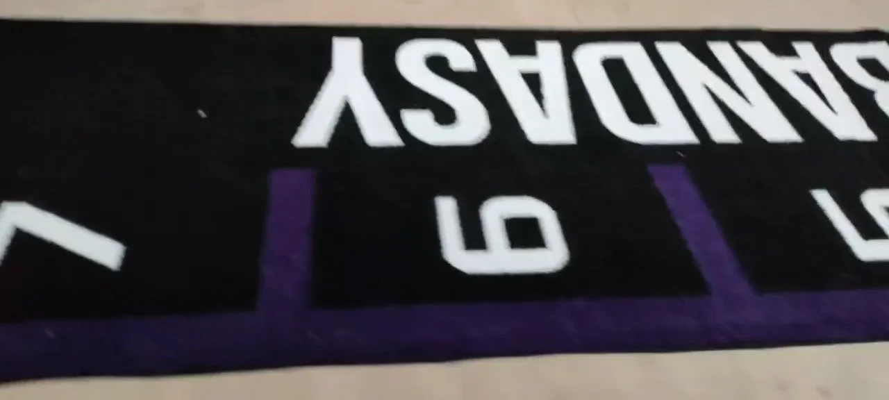 Purple Black White Customized Gym Turf Astro Grass Floor For Sports ...