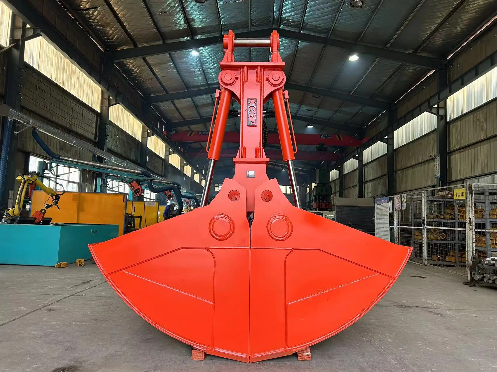 Excavator Attachment Hydraulic Clamshell Grab Bucket for Various Kinds ...