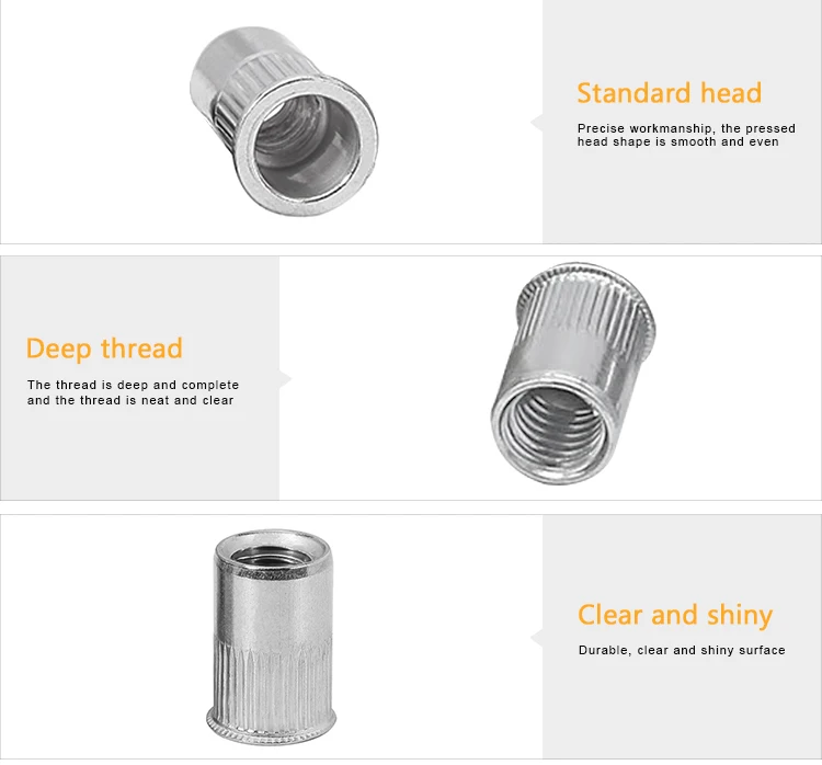 Free For Samples Round Self Clinching Rivet Nut For Mounting - Buy Hex ...