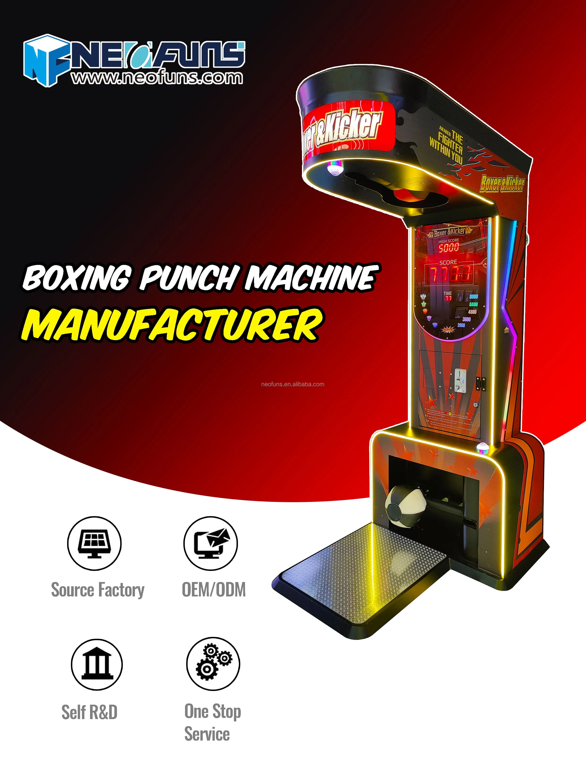 Neofuns Punch and Kick 3 Boxing Arcade Game - Fun & Fitness