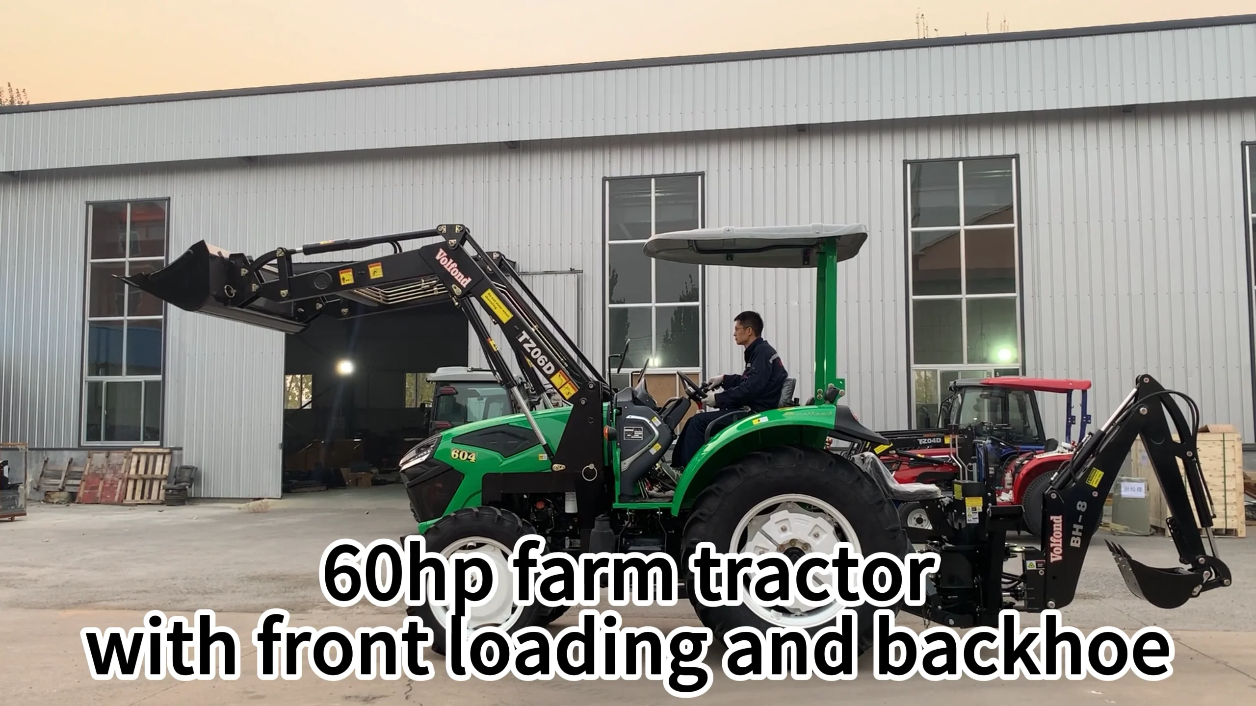 3-point Linkage Multifunctional Farmer Use Agricol 4wd 60hp Farming ...