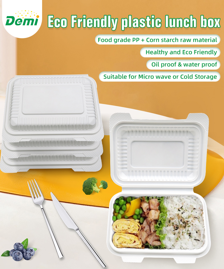 Wholesale MFPP Material Clamshell Food Box 3 Compartment Restaurant ...