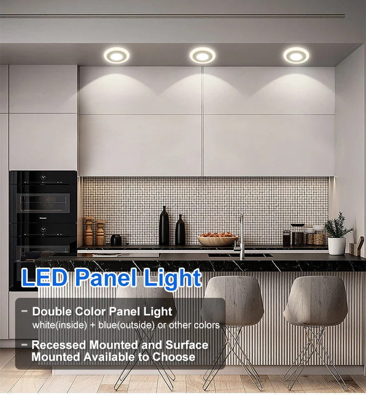 Round Led Flat Ceiling Panel Light Factory Low Price High Luminous ...