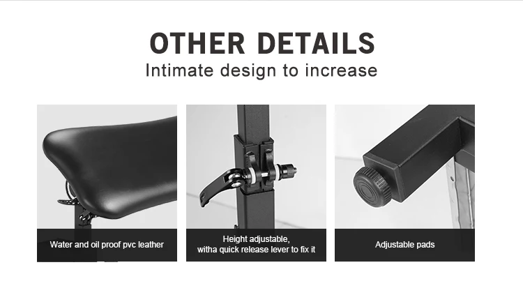 Heavy Duty Iron Tattoo Armrest Stand Adjustable Height Tilt Leg Rest ...