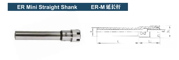 Shengda Tools - Precision Straight Shank Arbor C12-ER8M-50L