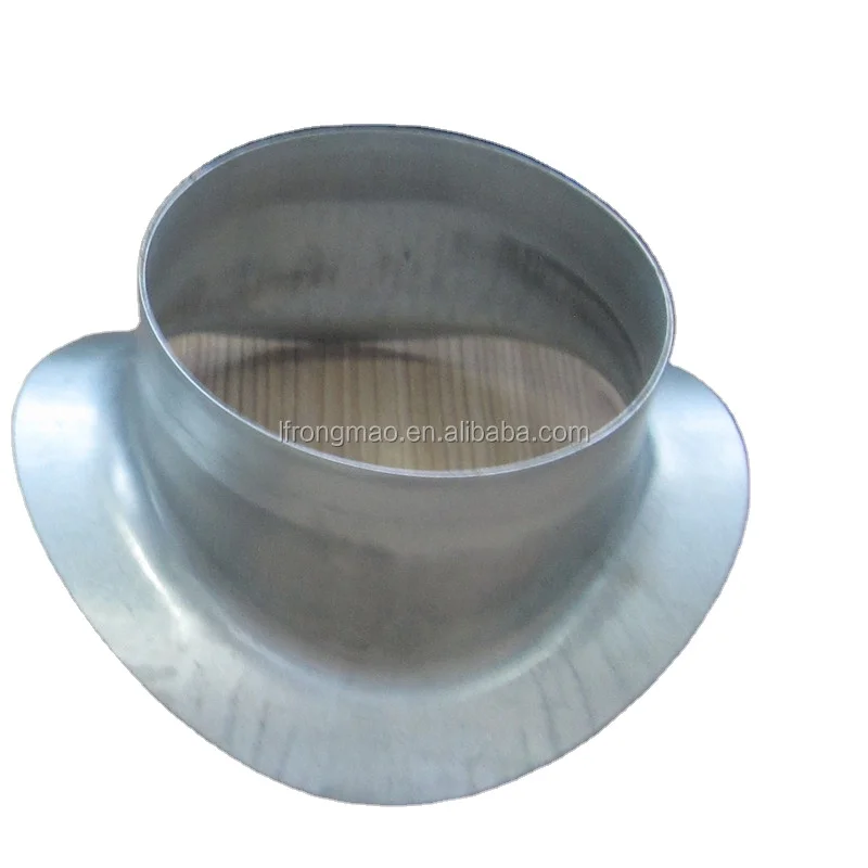 Galvanized Steel Round Pressed Saddles Duct Collar Saddle 125-100 for ...