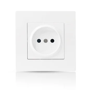 Electrical 16a Black White Color Wall Power Socket Simple Socket Eu ...