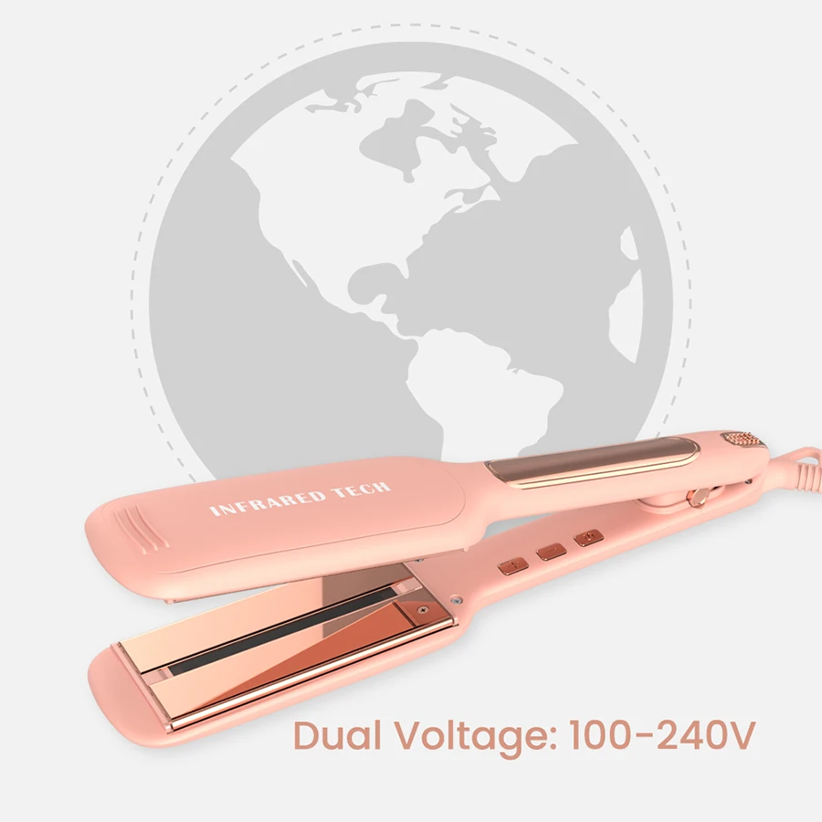 Professional Hair Styler Tools - Infrared Salon 450F Nano Titanium Flat ...