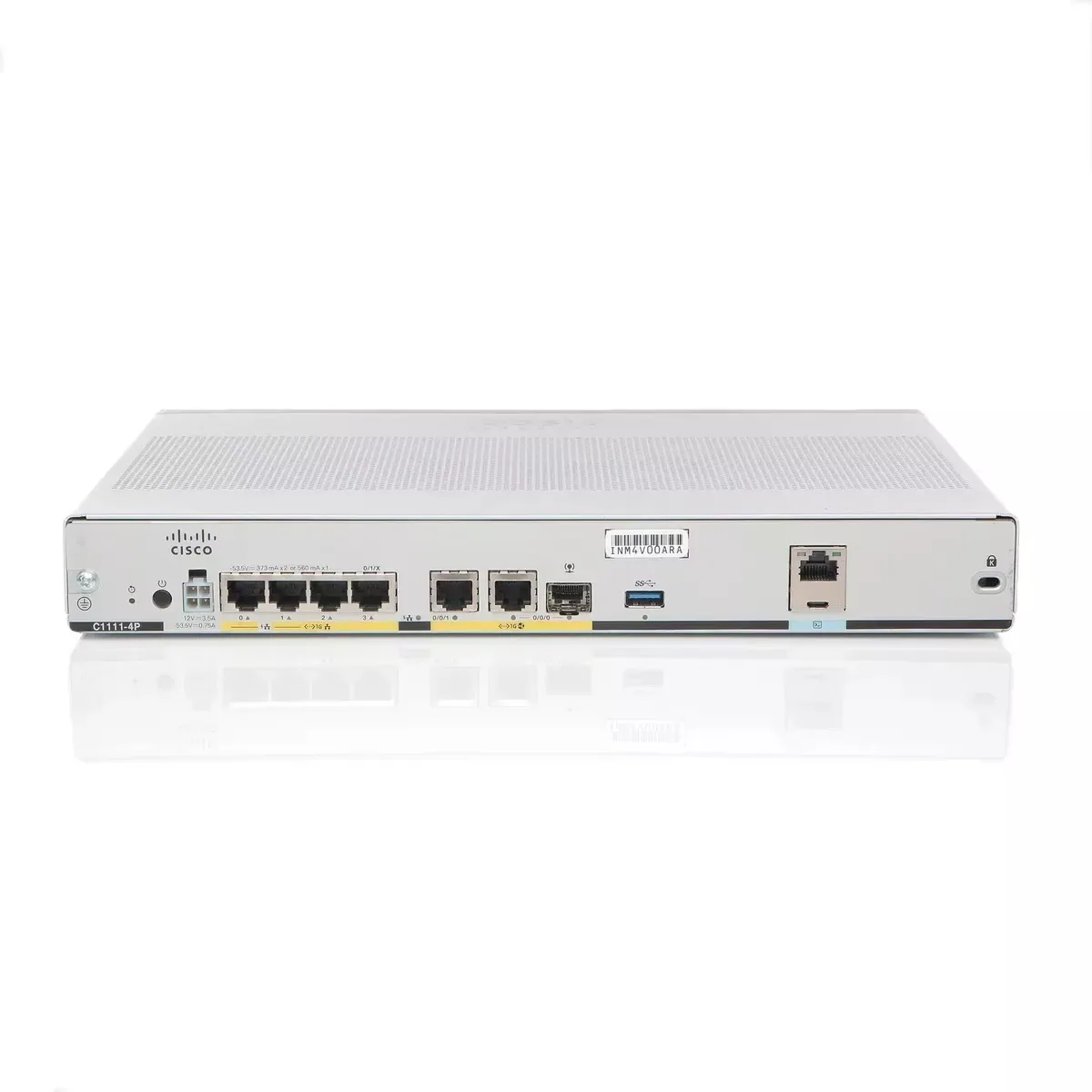 Cisco Router C1111-4P Enterprise Router ISR1100 4 Ports Dual GE WAN ...