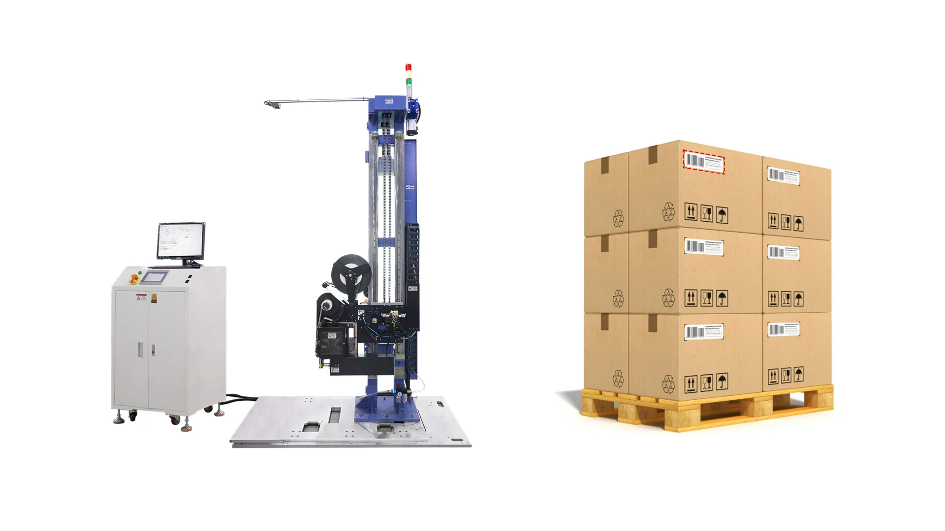 Real-Time Printer Type Label Machine Printing and Apply Applicator ...