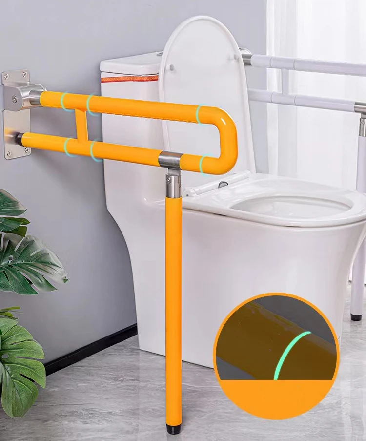 Hoone U Shaped Curve Elderly Bathroom Safety Assist Armrest Bathroom ...