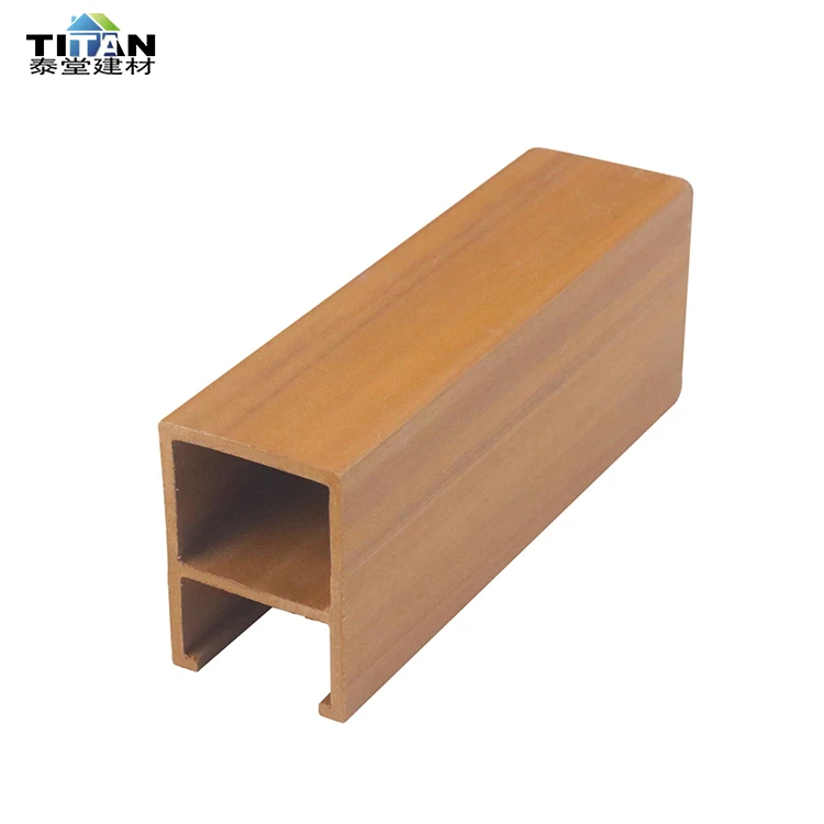 WPC Tubes Facade Ceiling Panel Garage WPC Timber Tube Column