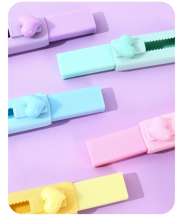 Cute Candy Macaron Love Heart Eraser - Creative & Durable