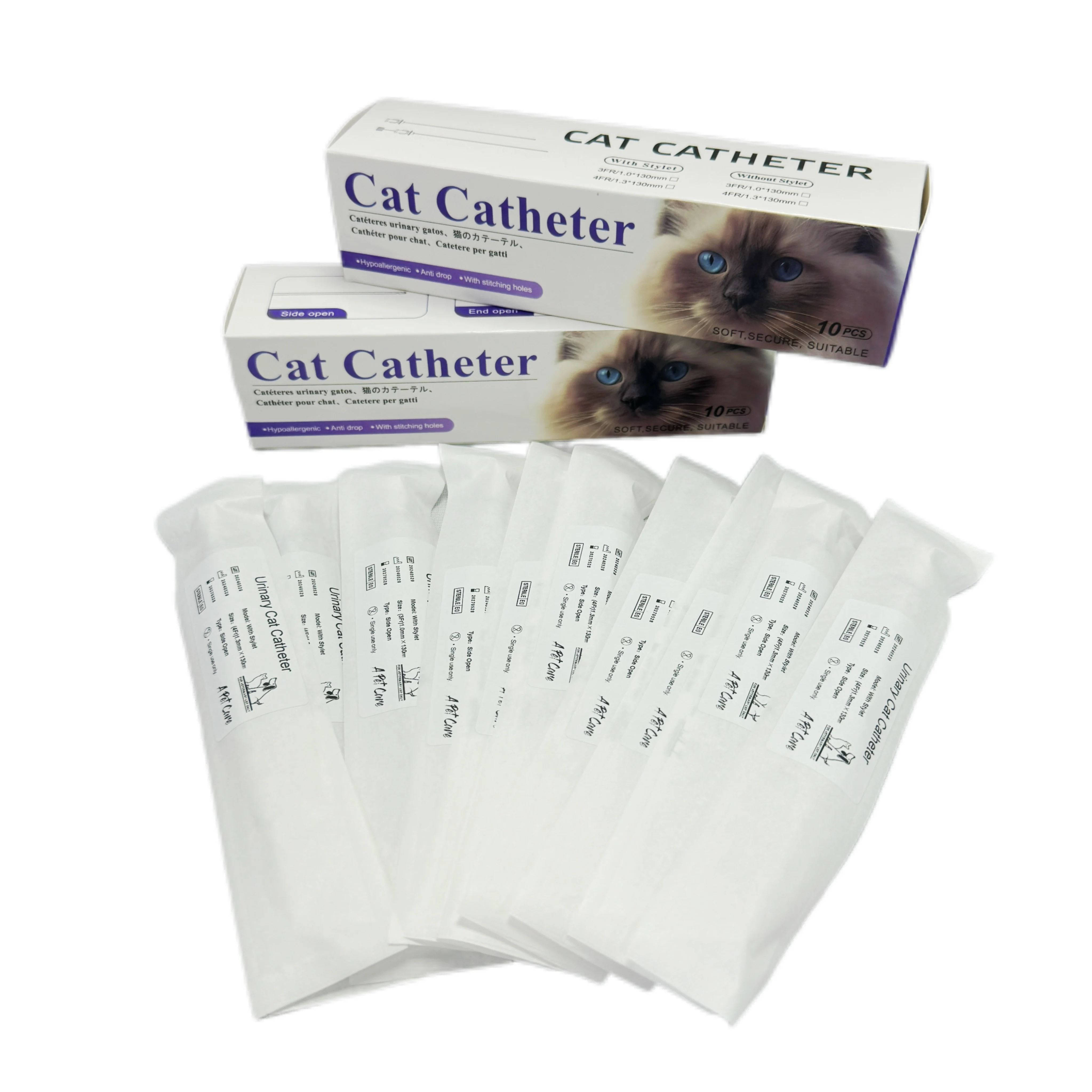 Cat Catheter Disposable Urinary Catheter Tom Ca t Catheter1.3*130mm/1.0 ...