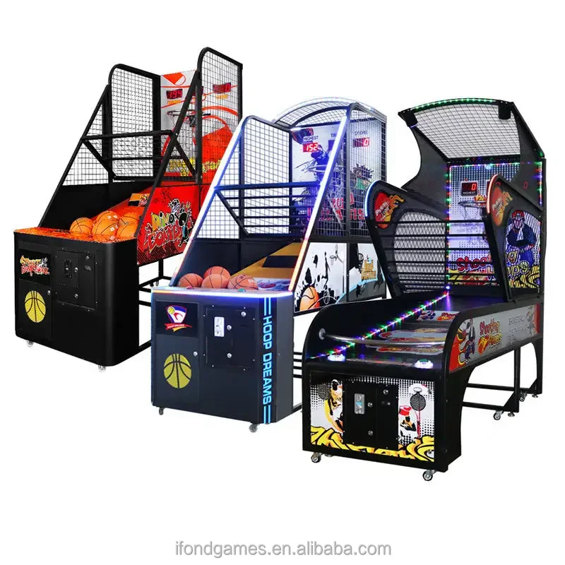 IFD Deluxe Adult Arcade Coin-Operated Basketball Game Machine Metal ...