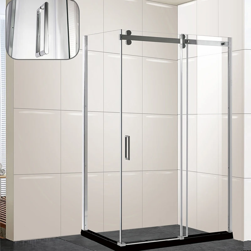Frameless Modern Rectangular Self Enclosed Shower Cubicles Enclosure at ...