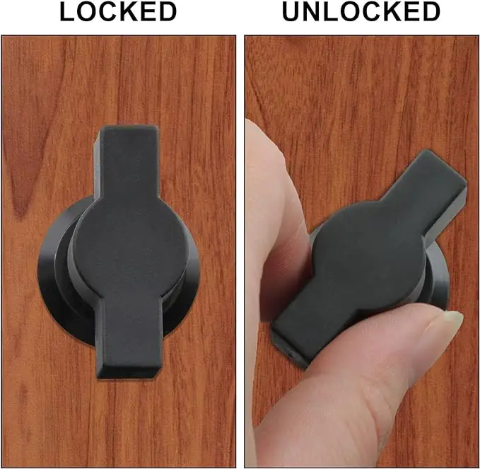 Thumb Operated Offset Cam Lock T Handle Swing Knob Turn