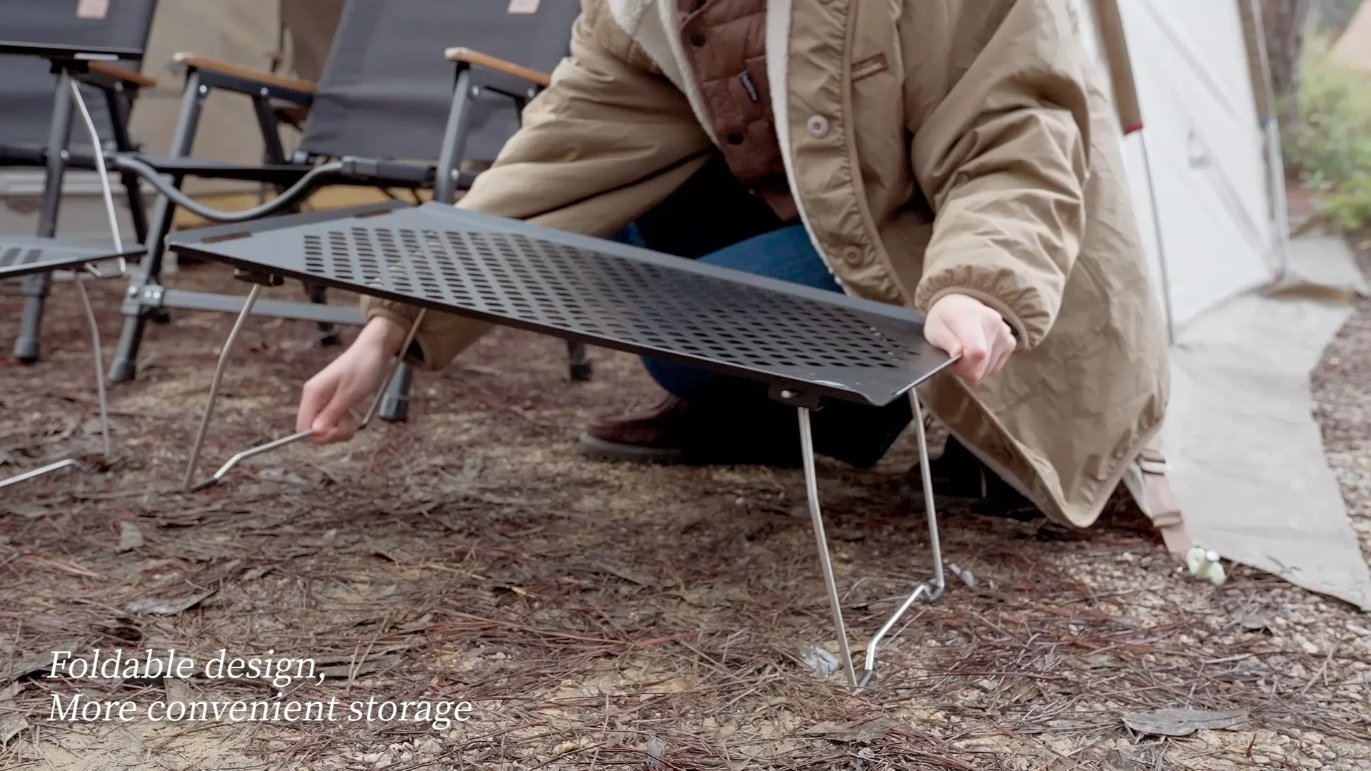 Folding Grill Table Naturehike Portable IGT Table With Charcoal Grill ...