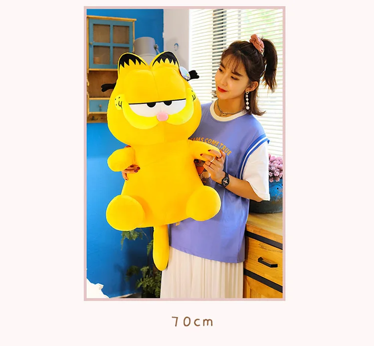 Kawaii Garfield Anime Cartoon Plush Toys Cute Doll Cat Stuffed Garfield ...
