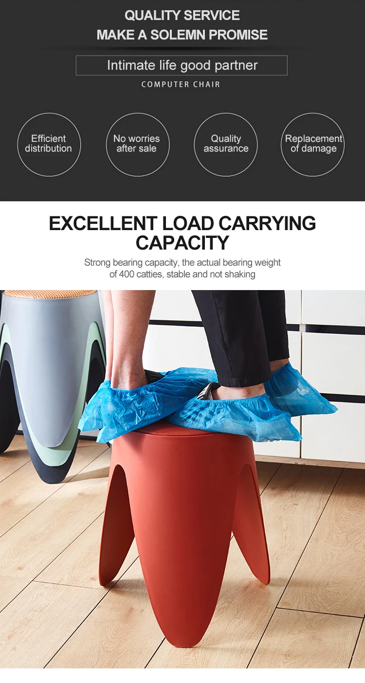 Outdoor Furniture Modern Pp Stackable High Chair Living Room Round ...