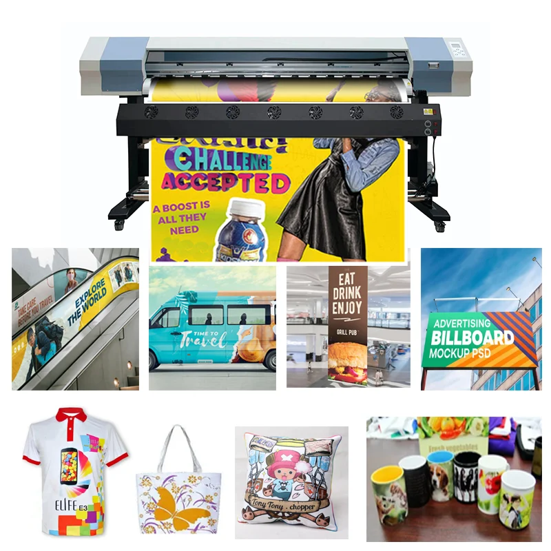 1.8m XP600 Large Format Eco-solvent Vinyl Printer Plotter DX11 Canvas ...