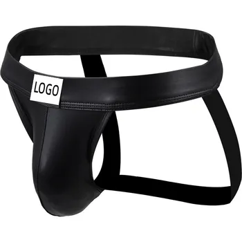 Custom Logo Jocks Pu Leather Jock Strap Personality Faux Leather ...