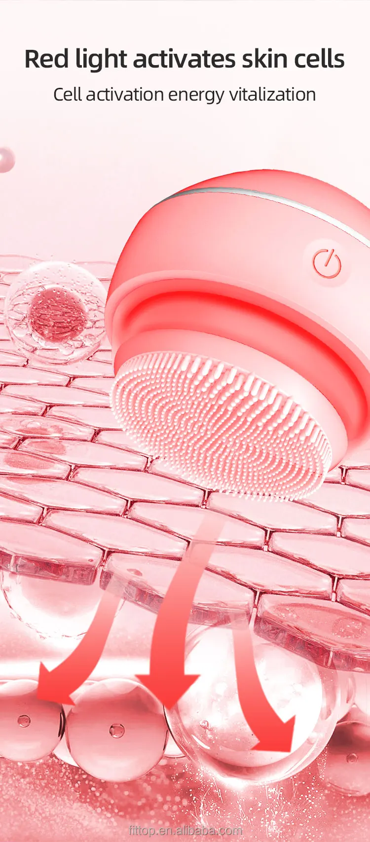 Red Light Activates Skin Cells Sonic Face Cleaner Green Light ...