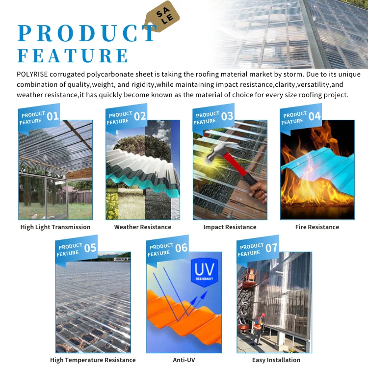 Flexible Polycarbonate Roofing Sheet Polycarbonate Corrugated Sheet Heat Resistance ...