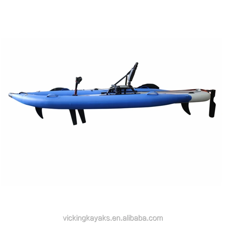 2024 New Pedal Boat 12ft Inflatable Fishing Kayak,Pedal Kayak With ...