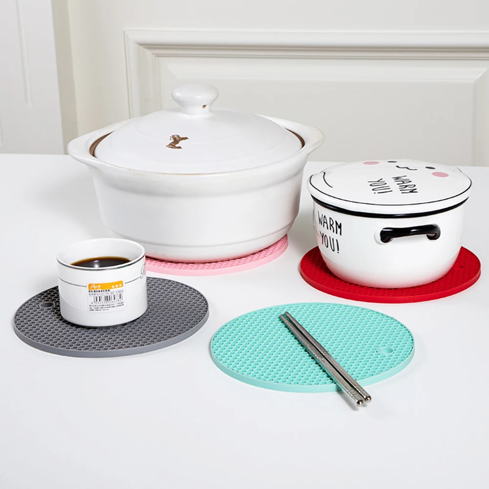 Heat Resistant Silicone Trivet Mat Food Grade Silicone Kitchen Mat For ...