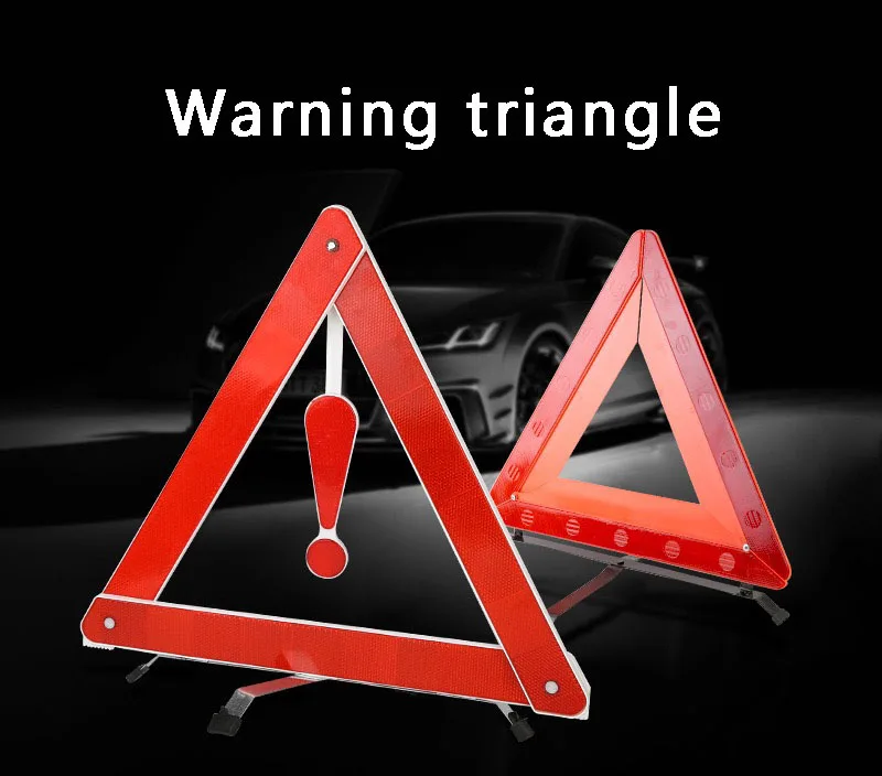 Small Folding Warning Triangle Road Sign Road Safety Emergency Tool ...