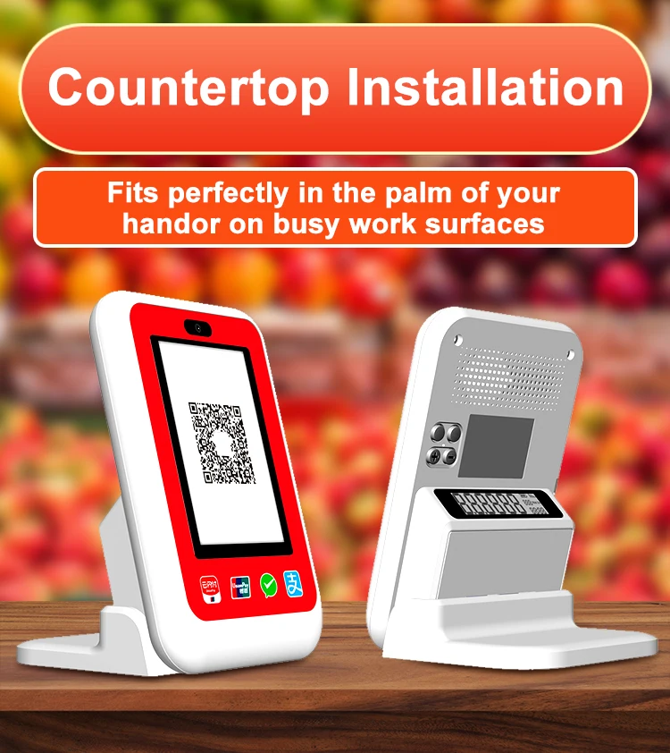 4G QR Code Table Stand Soundbox NFC Payment with Pinpad