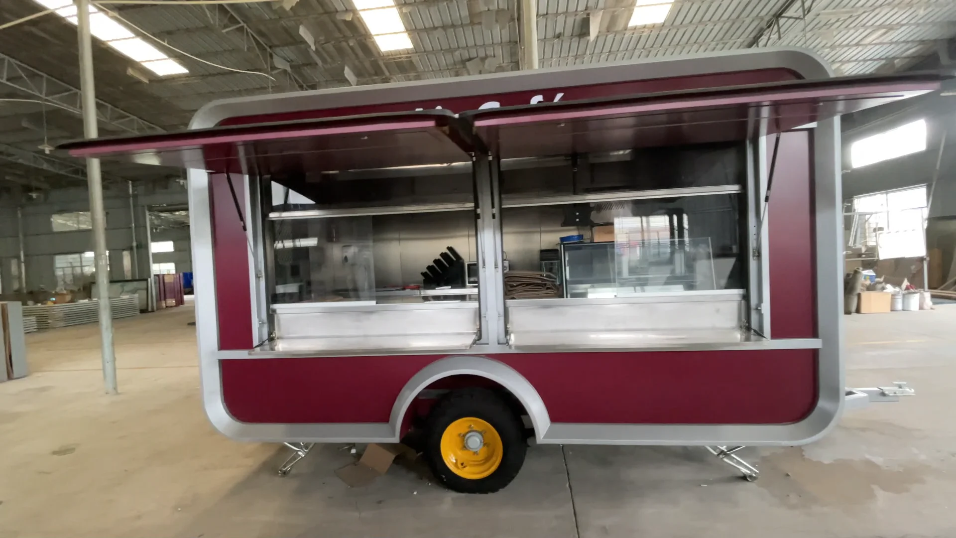 Customized Kitchen Machine Food Kiosk Cart Cooking Fast Food Kiosks ...