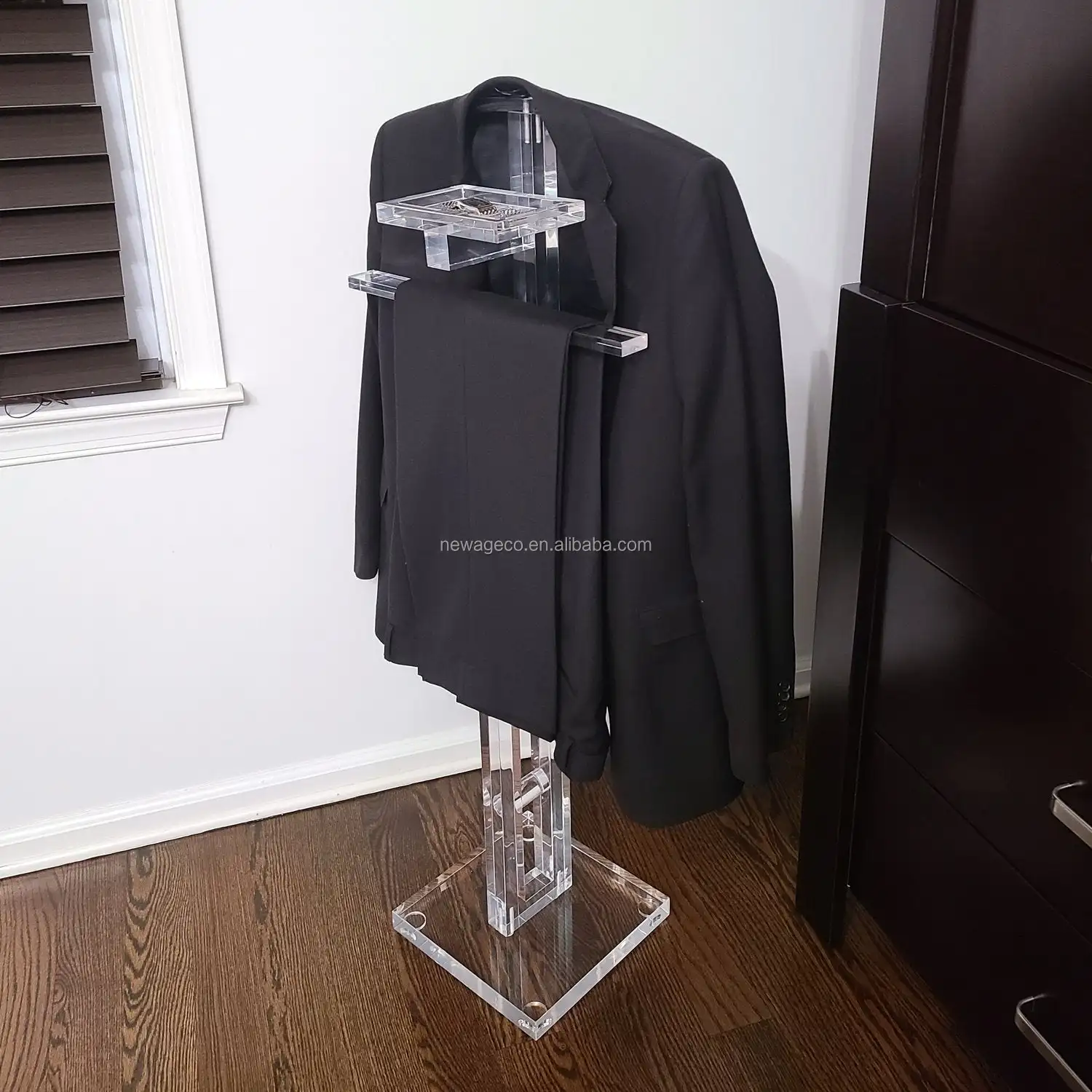 Modern Lucite Judaica Suit Valet Stand Floorstand Coat Stand Multi Use ...