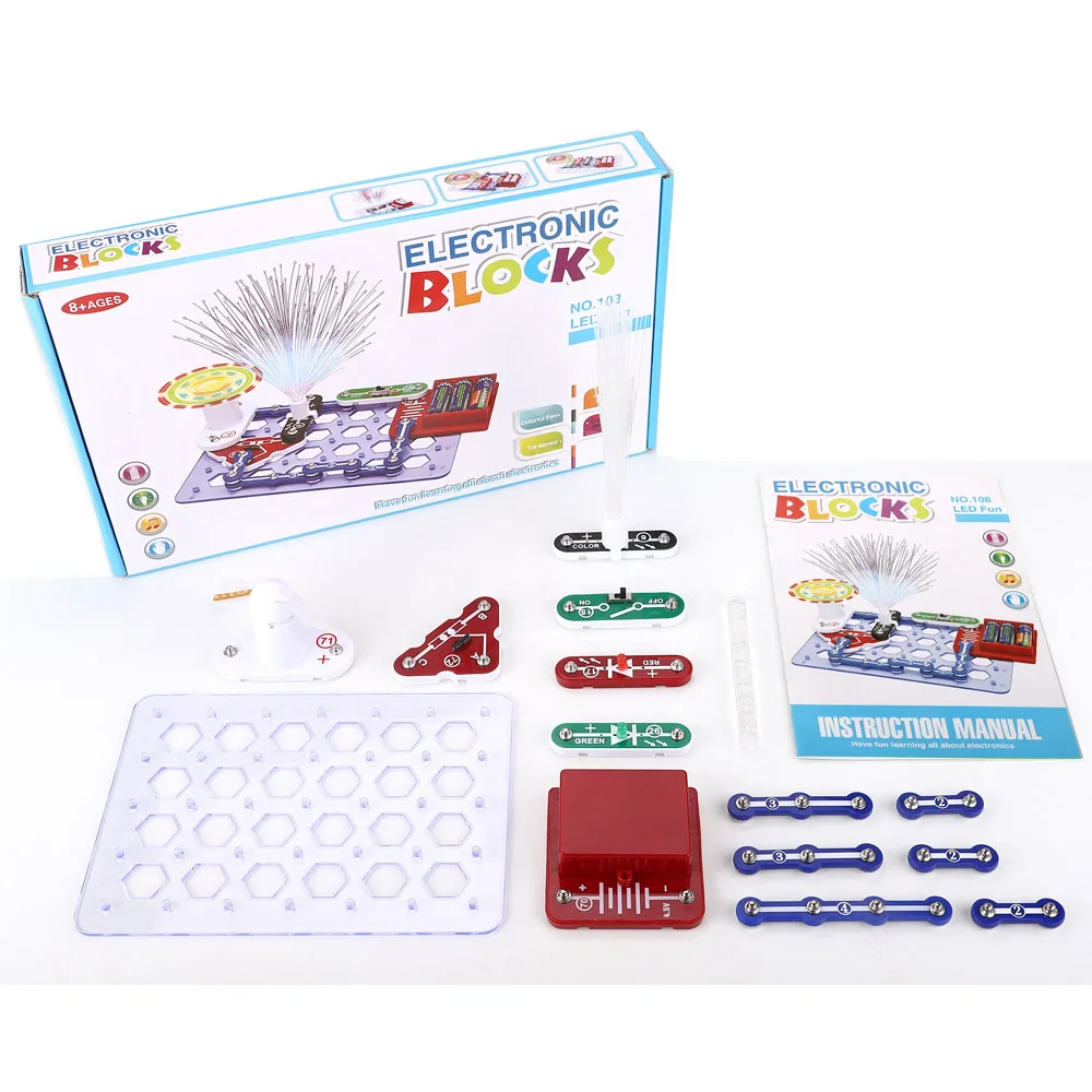 Diy Toys Electronic Led Lighting Blocks Stem Science Exploration Kits ...