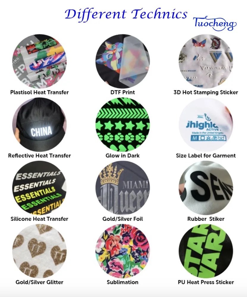 Digital Printing Plastisol Logo Vinyl Heat Transfer Dtf Designs ...