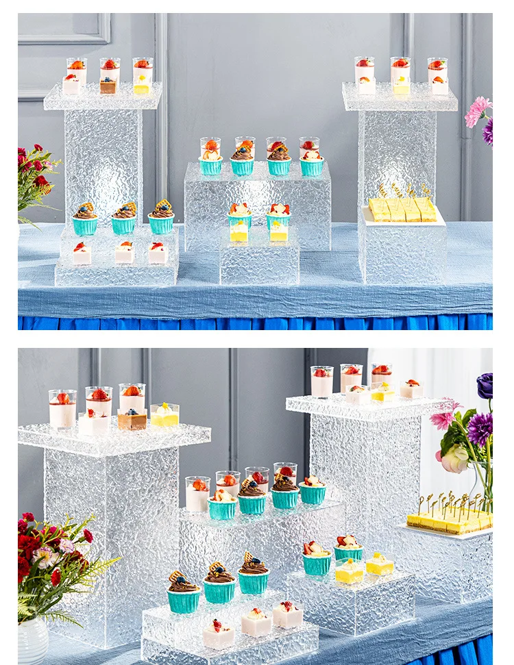Custom Acrylic Buffet Stand Buffet Riser Wedding Acrylic Banquets ...