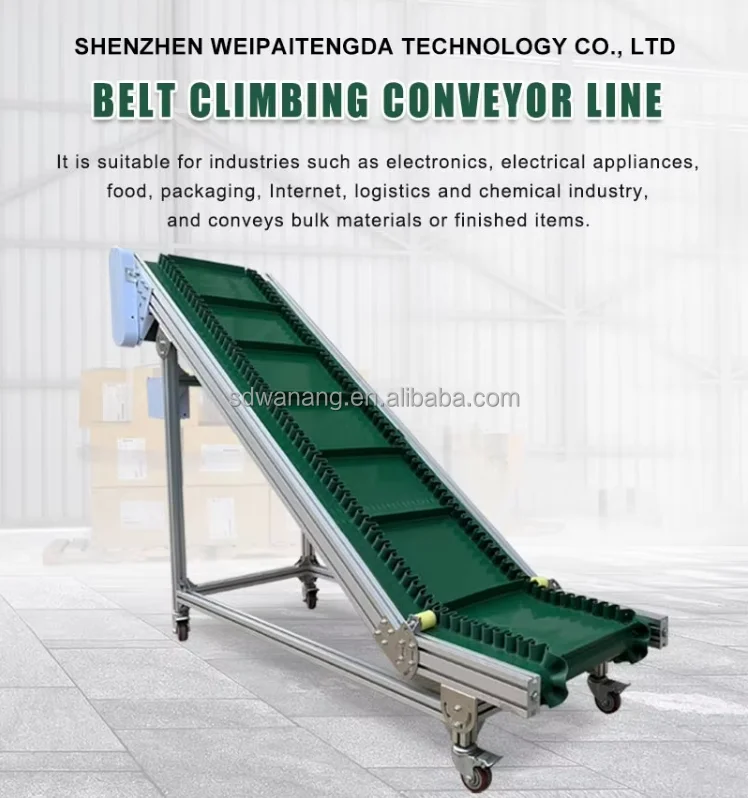 Automatic Modular Vertical Lifting Elevating Incline Belt Conveyor ...