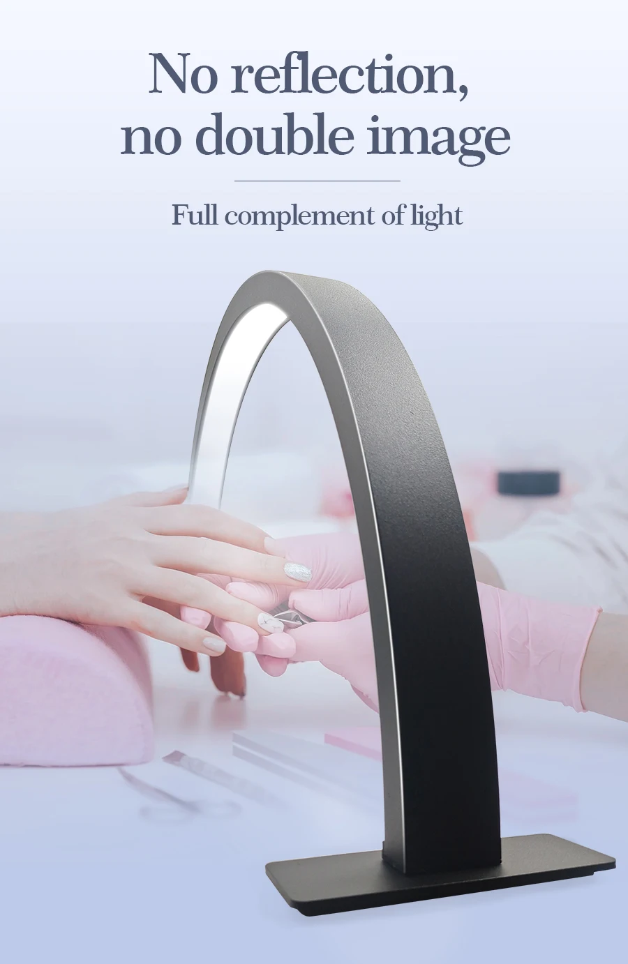 New Design Half Moon Nail Art Lamp Ring Light 30w Eyelash Moon Lamp ...