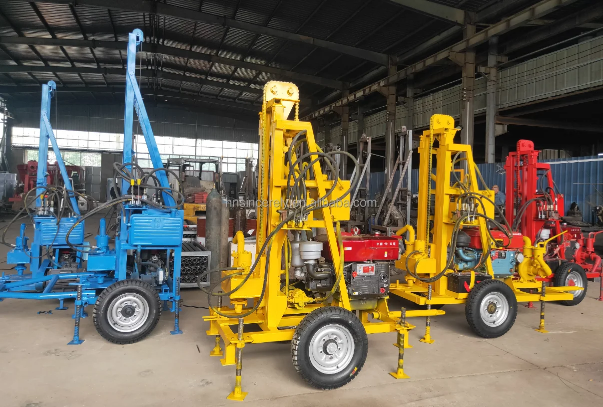 Household diesel Drilling Rig, Agricultural Irrigation Hydraulic Rock ...