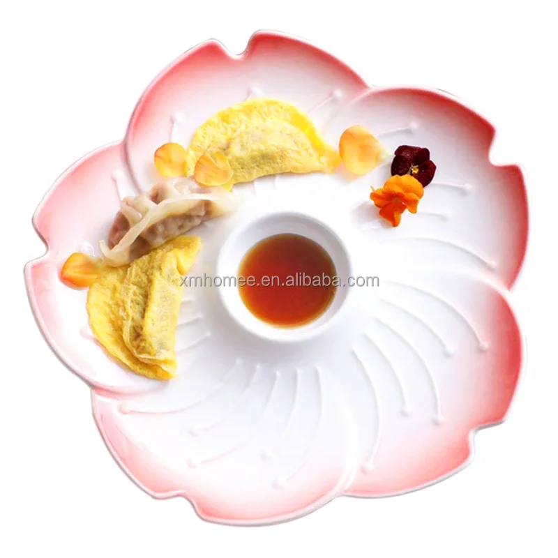 Ceramic Sakura Dish Pottery Porcelain Japanese Sakura Flower Style Big ...