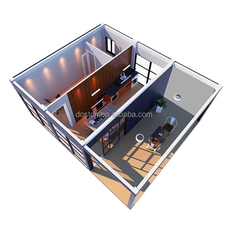 Portable Prefabricated 3 Bedroom Luxury Prefab Portable Home Detachable ...
