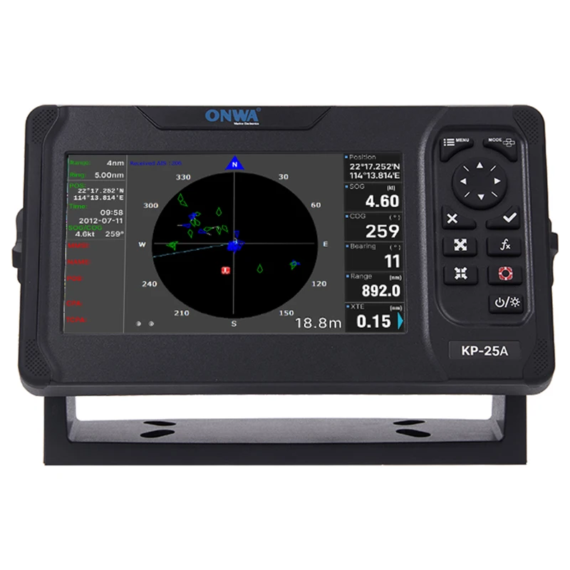 Onwa Kp-25a 5-inch Gps Chart Plotter With Built-in Class B+ Ais Transponder - Buy Onwa Kp-25a 5 ...
