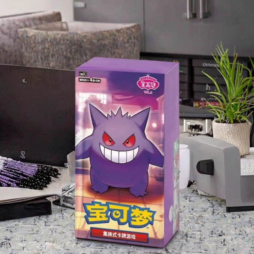 Pokemoned Trading Card Game Booster Box Gem Pack Paper Material ...
