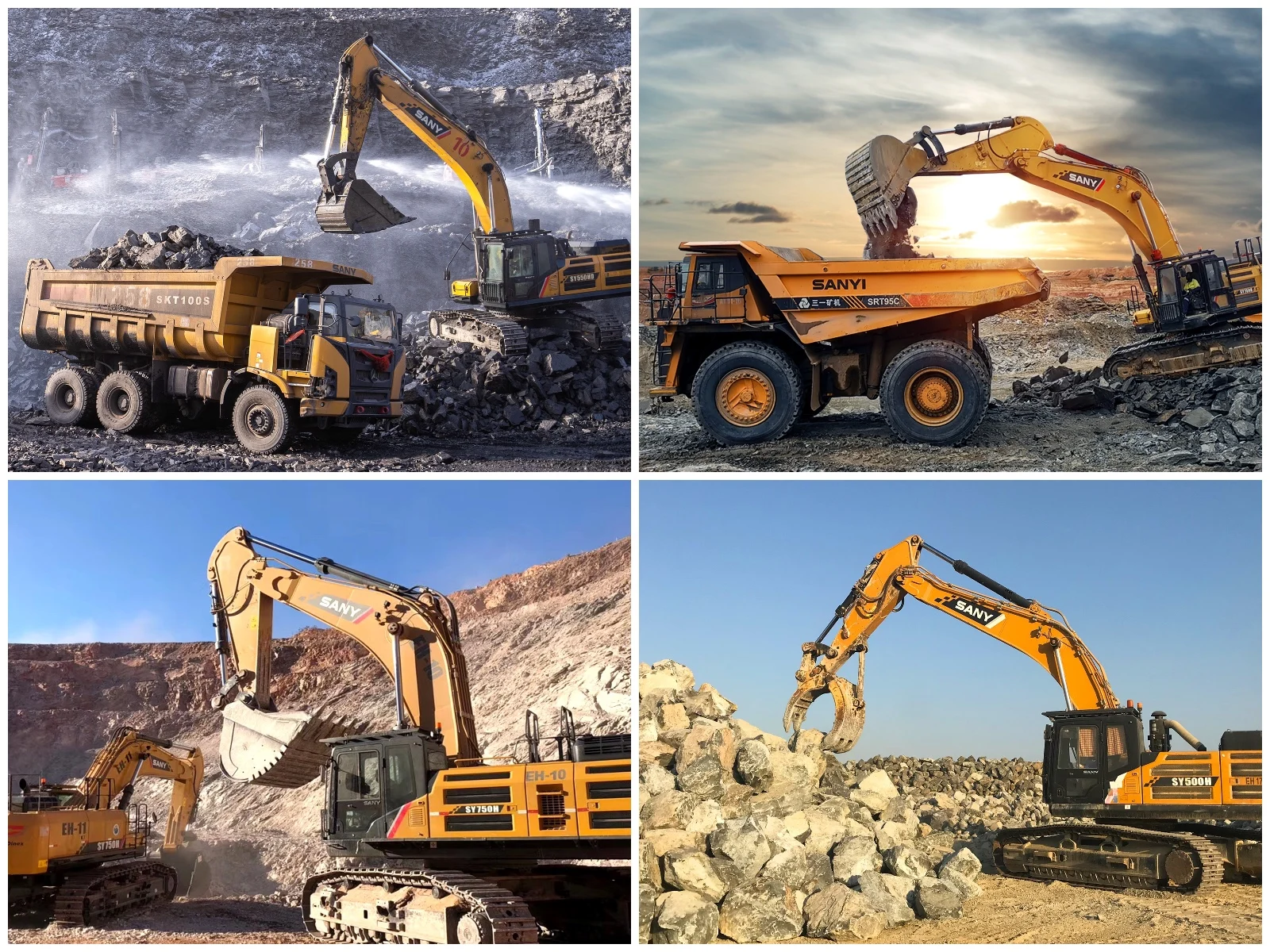 SANY SY500H SY550HD SY650HB - 49.5 Ton Construction Diggers